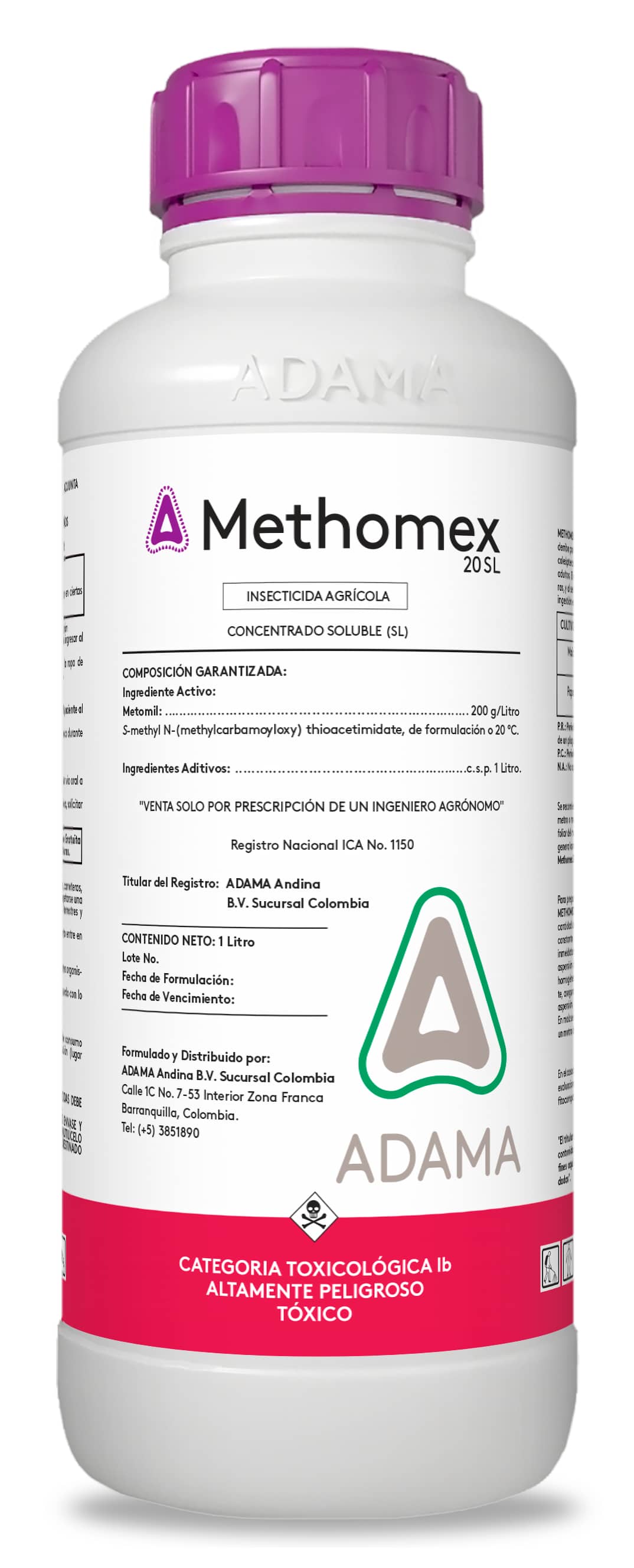 Insecticida Methomex 20% SL x 1 Lt - Adama | Croper