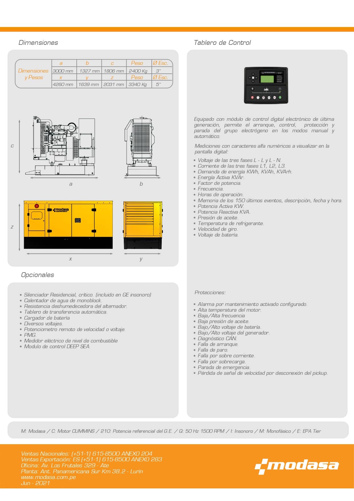 Grupo Electrógeno - Modasa | Croper