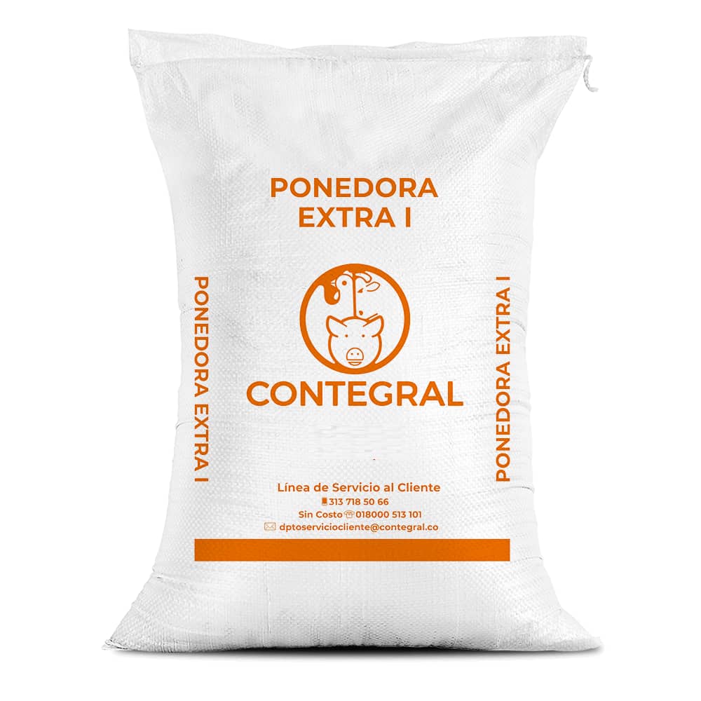 Alimento para aves Ponedora Extra I 20 x 1 kg - Contegral | Croper