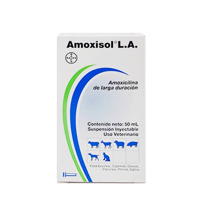 Antimicrobiano Amoxisol L.A x 50 Ml - Elanco | Croper
